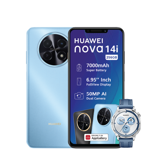 Huawei Nova 14i + Huawei Watch GT5 Blue | Telkom