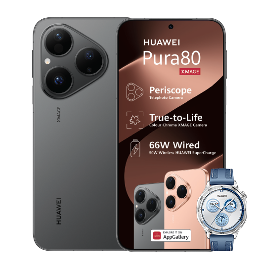Huawei Pura 80 + Huawei Watch GT5 Blue | Telkom Business
